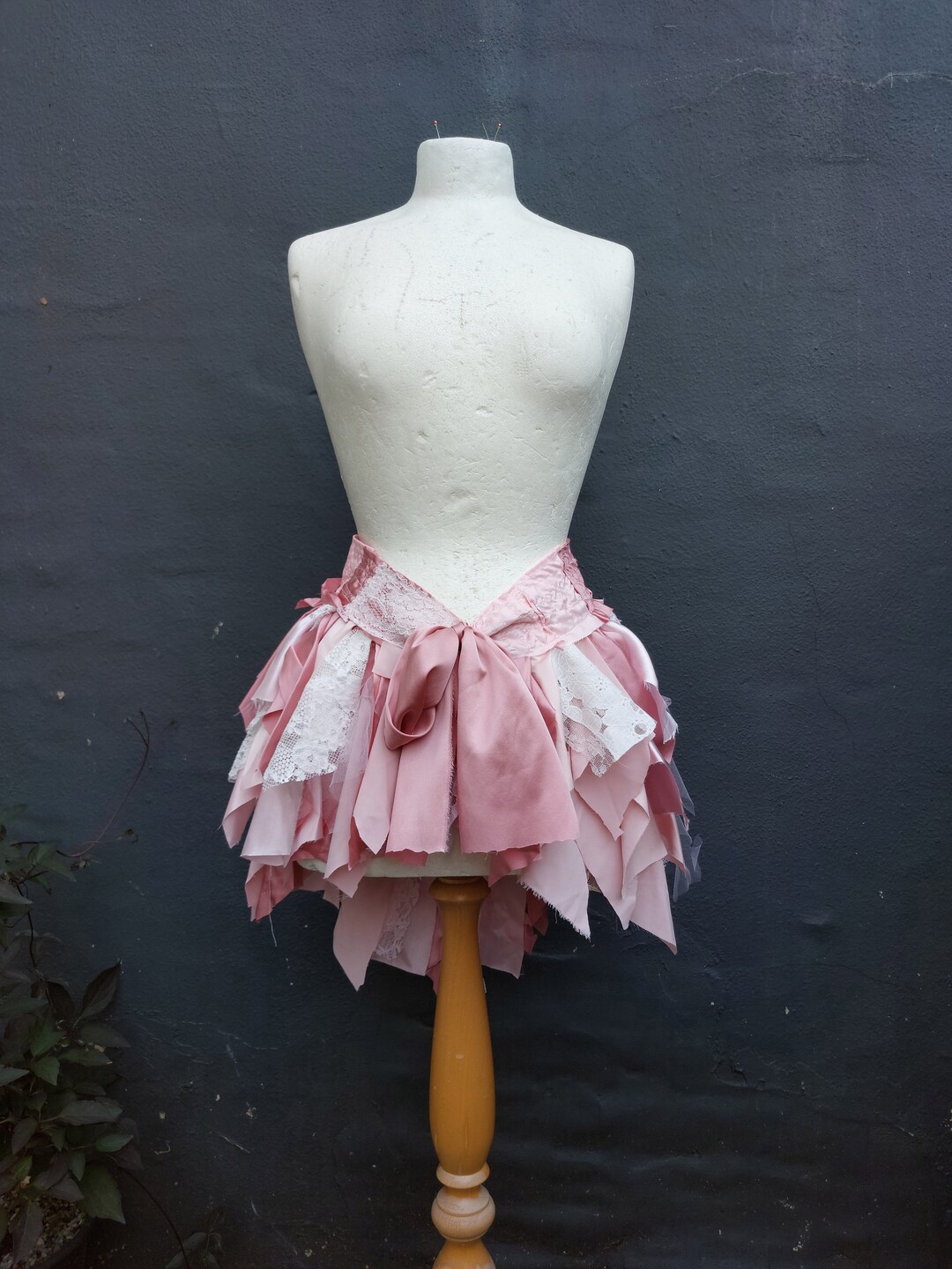 Blush Pink Ivory Bustle, Tattered Over Skirt, Fairy Party, Woodland ...
