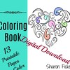 Art Therapy Printable Coloring Book, Easy Mandalas, Coloring Therapy ...