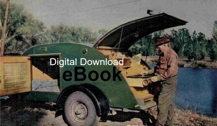 Tear Drop Trailer, Blueprint, Motorcycle Trailer, Vintage Camper, PDF ...