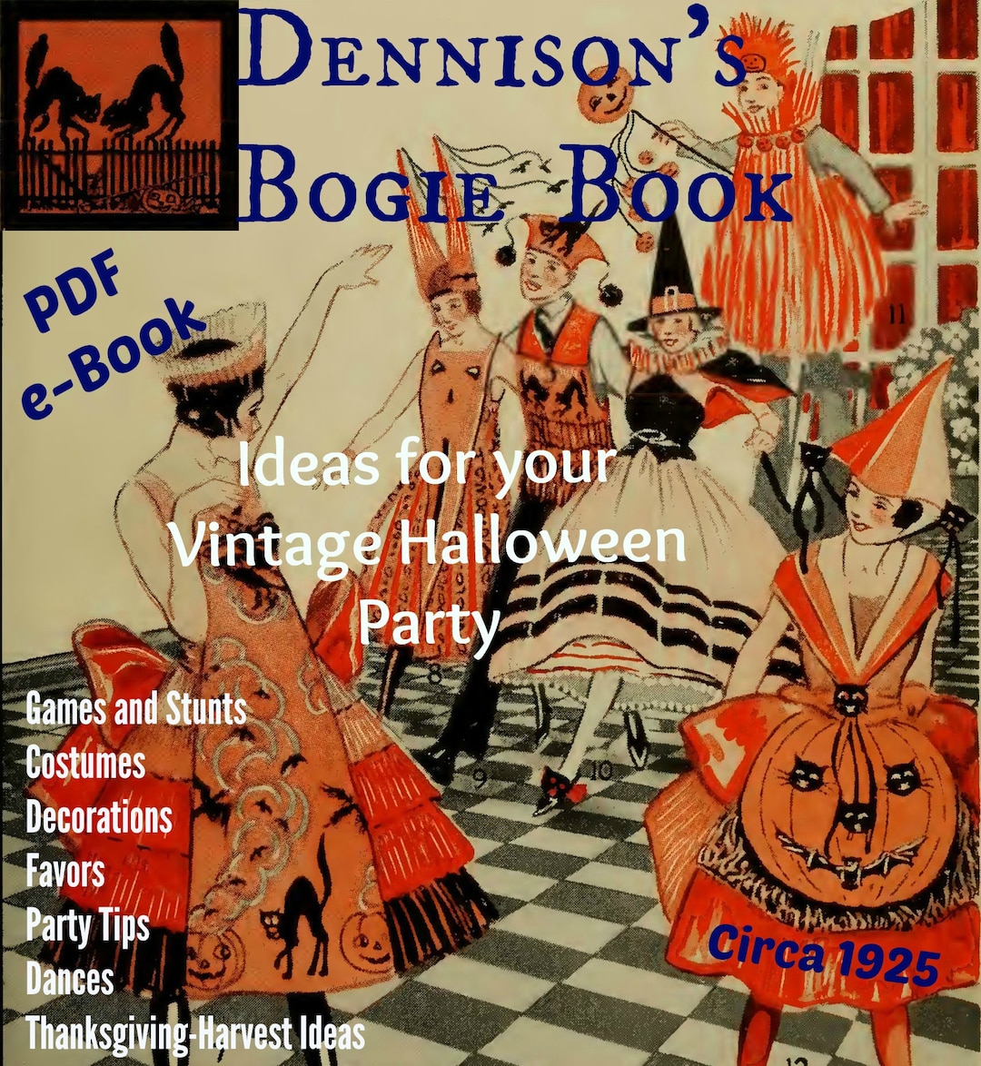 Party Planner Dennison Bogie Book Thanksgiving Halloween - Etsy