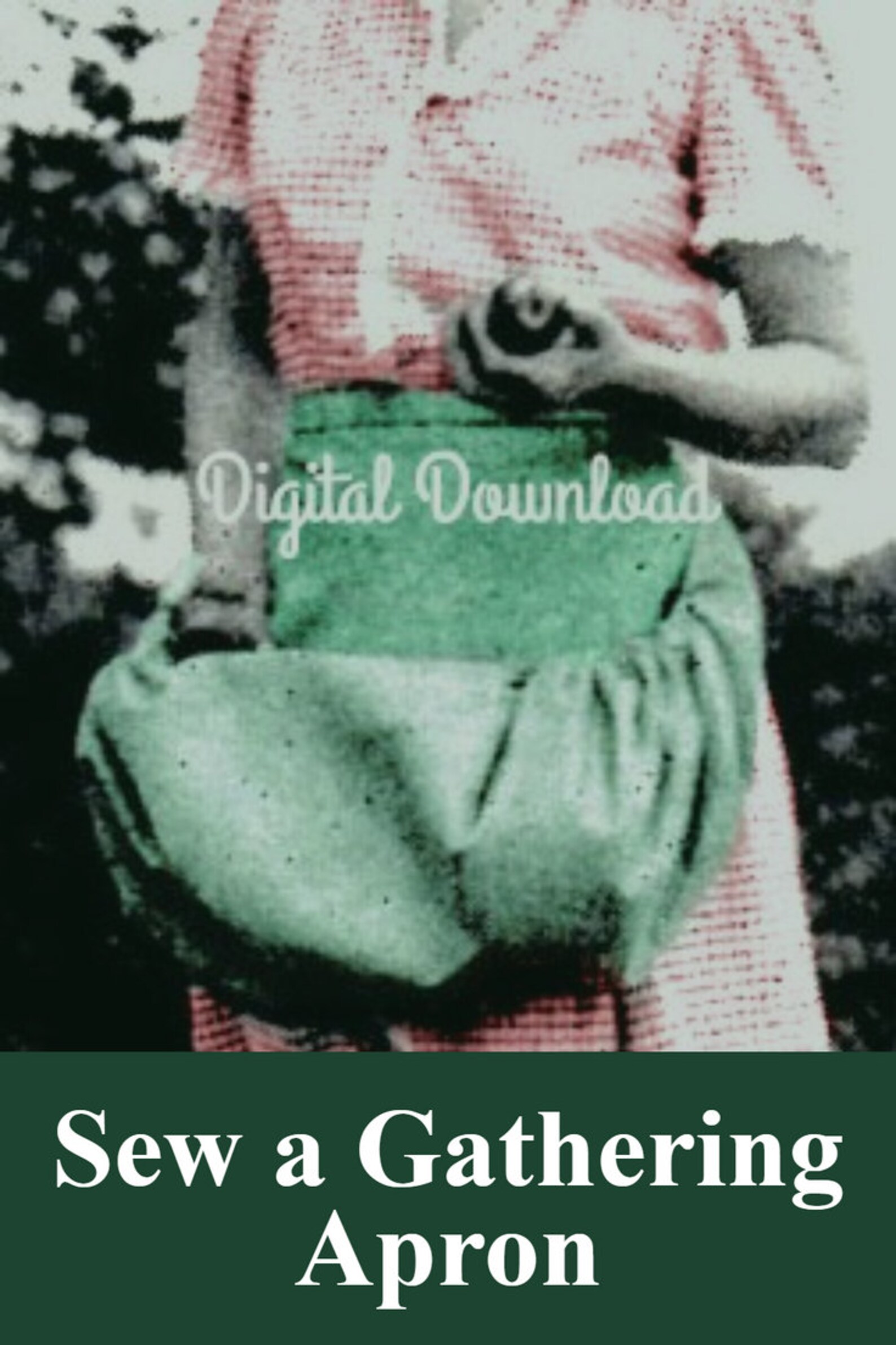 Gathering, Harvest Apron Pattern, Easy Sew Project, Egg Gathering ...