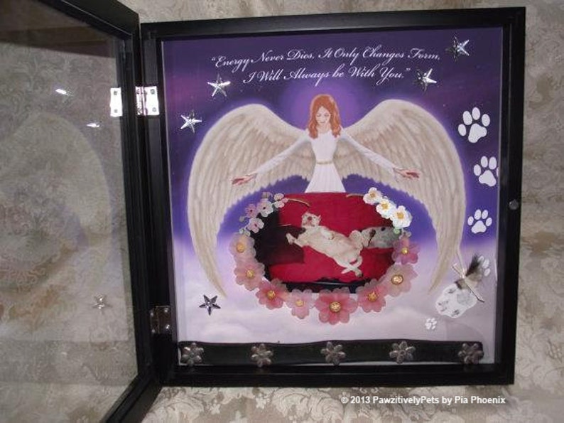Angel Pet Memorial Shadow Box - Etsy