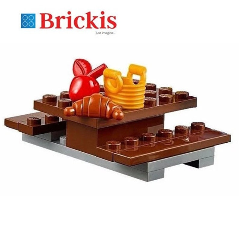 Model Built of LEGO® Bricks Picnic Table for the Garden Mini - Etsy