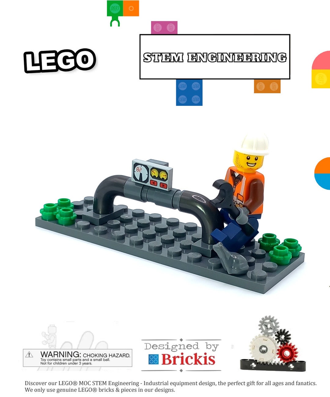 Models Built of LEGO® Bricks LEGO® Moc STEM Engineering Industrial ...
