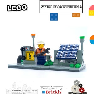 Models Built of LEGO® Bricks MOC Solar Farm With a Control Station ...