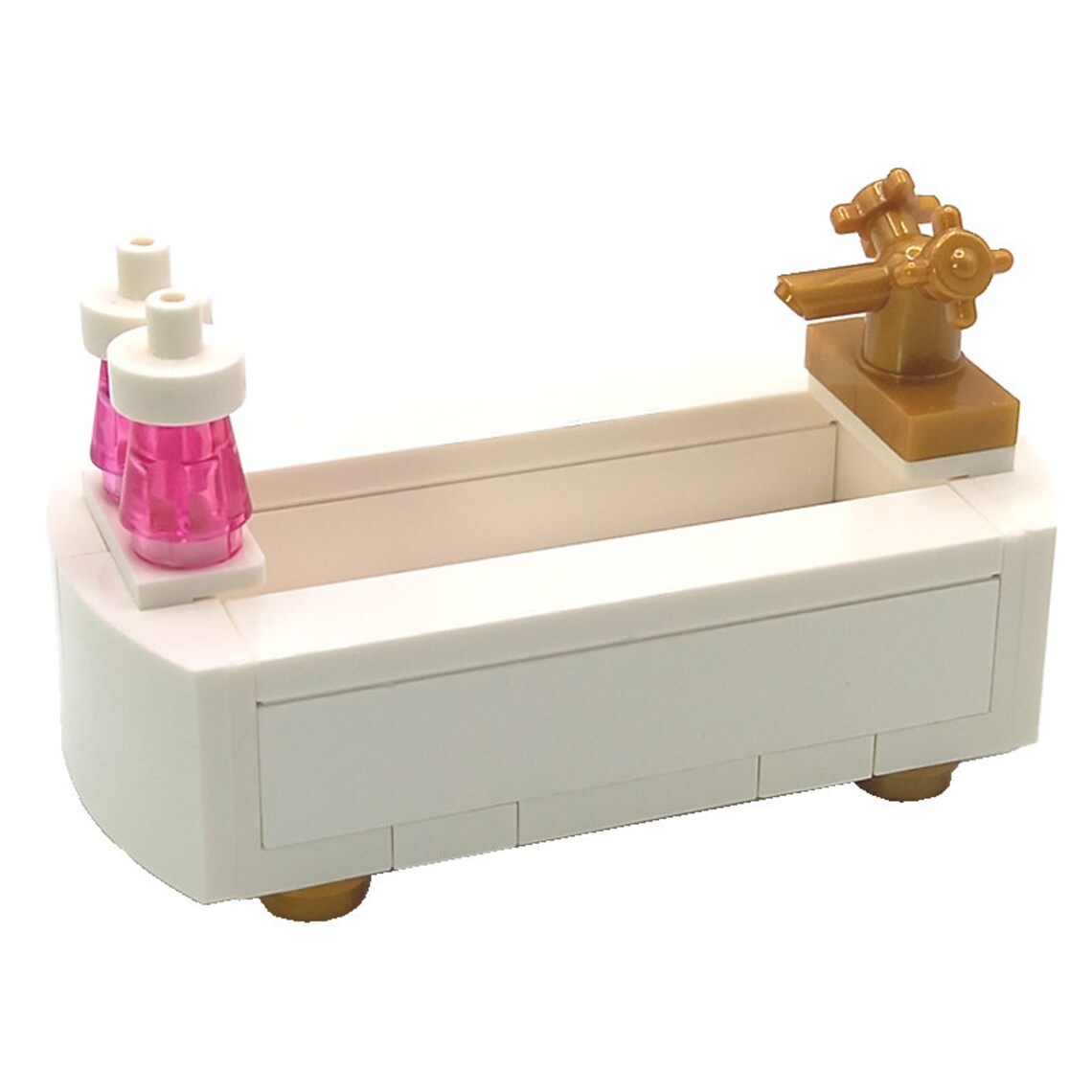 Models Built of LEGO® Bricks Furniture BATHTUB BATHROOM Bath Custom ...