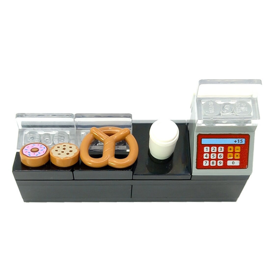 Models Built of LEGO® Bricks MOC Coffee Bar Shop Minifigure - Etsy