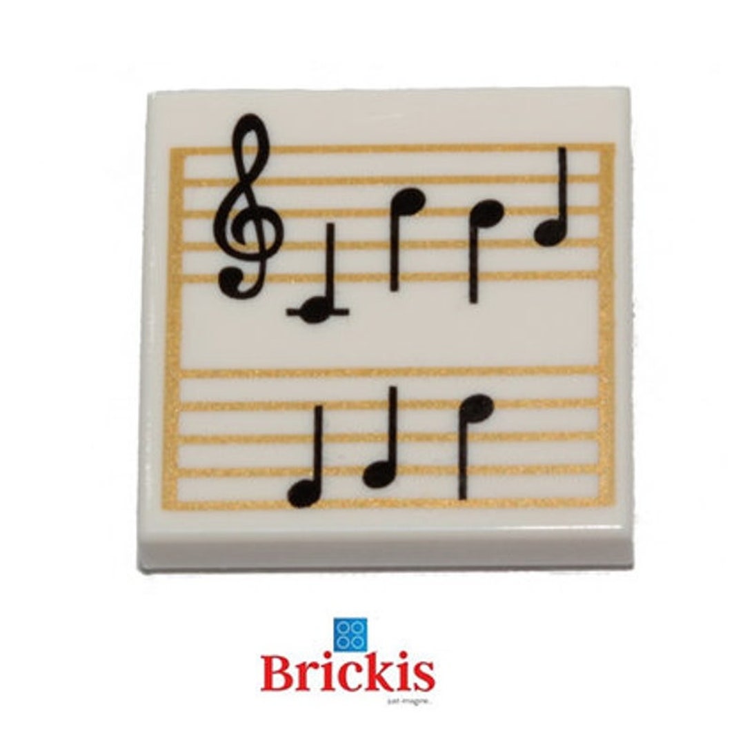 LEGO® Tile 2x2 With Music Notes Bricks Musical DECORATED Printed Parts ...
