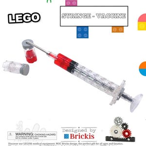 LEGO® MOC Medical Equipment Syringe Vaccine Surgeon Hospital Clinic ...