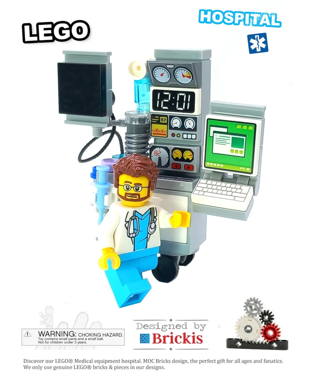 Models Built of LEGO® Bricks Intensive Care Medical Equipment ...