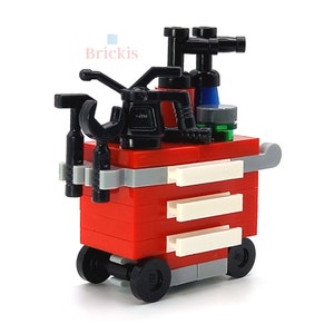 Custom Models Built of LEGO® Bricks Tool Box Tool Cart for Mechanic ...