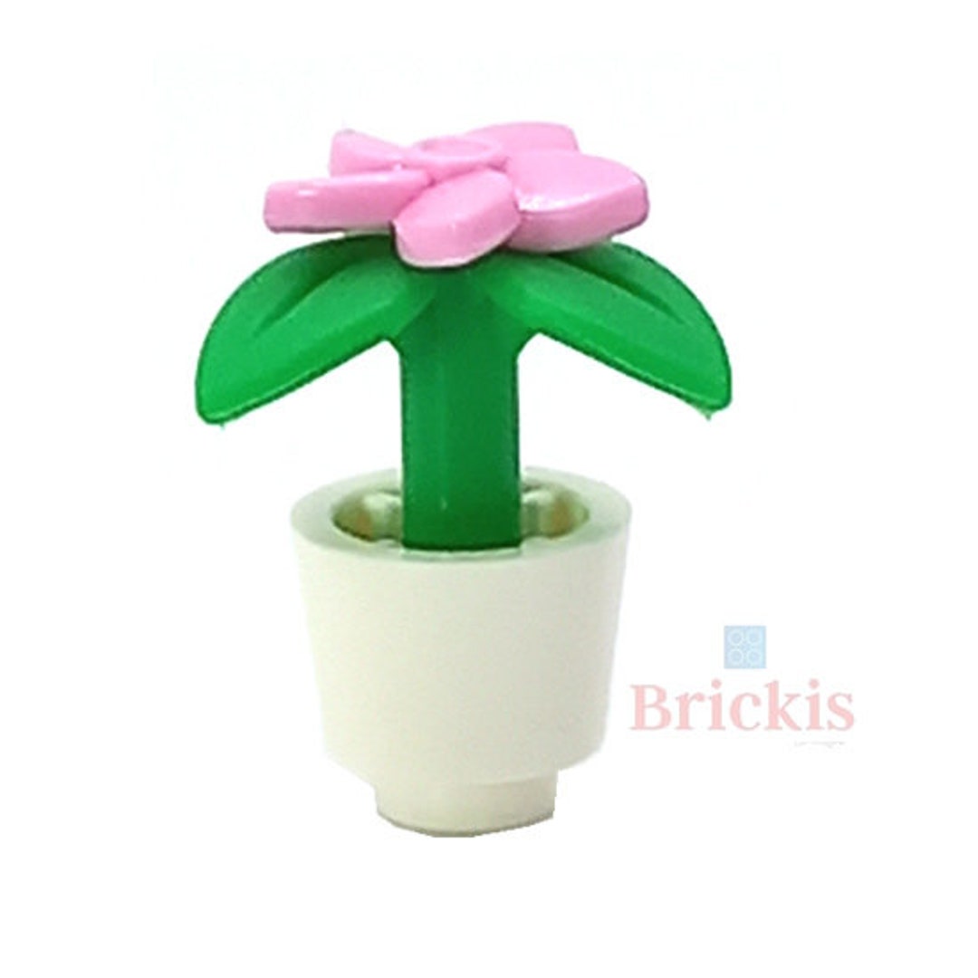 Custom Design MOC Flowers in Pot Plant Models Built of LEGO® Bricks ...