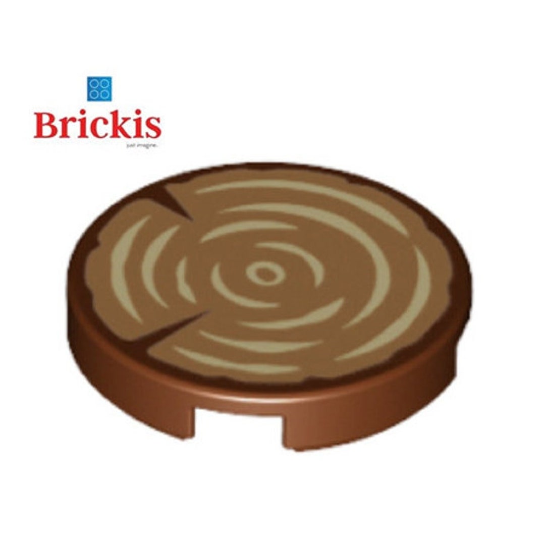 LEGO® Wood Grain Wood Tree Sawn Lumberjack Printed Tile 2 X 2 Parts ...