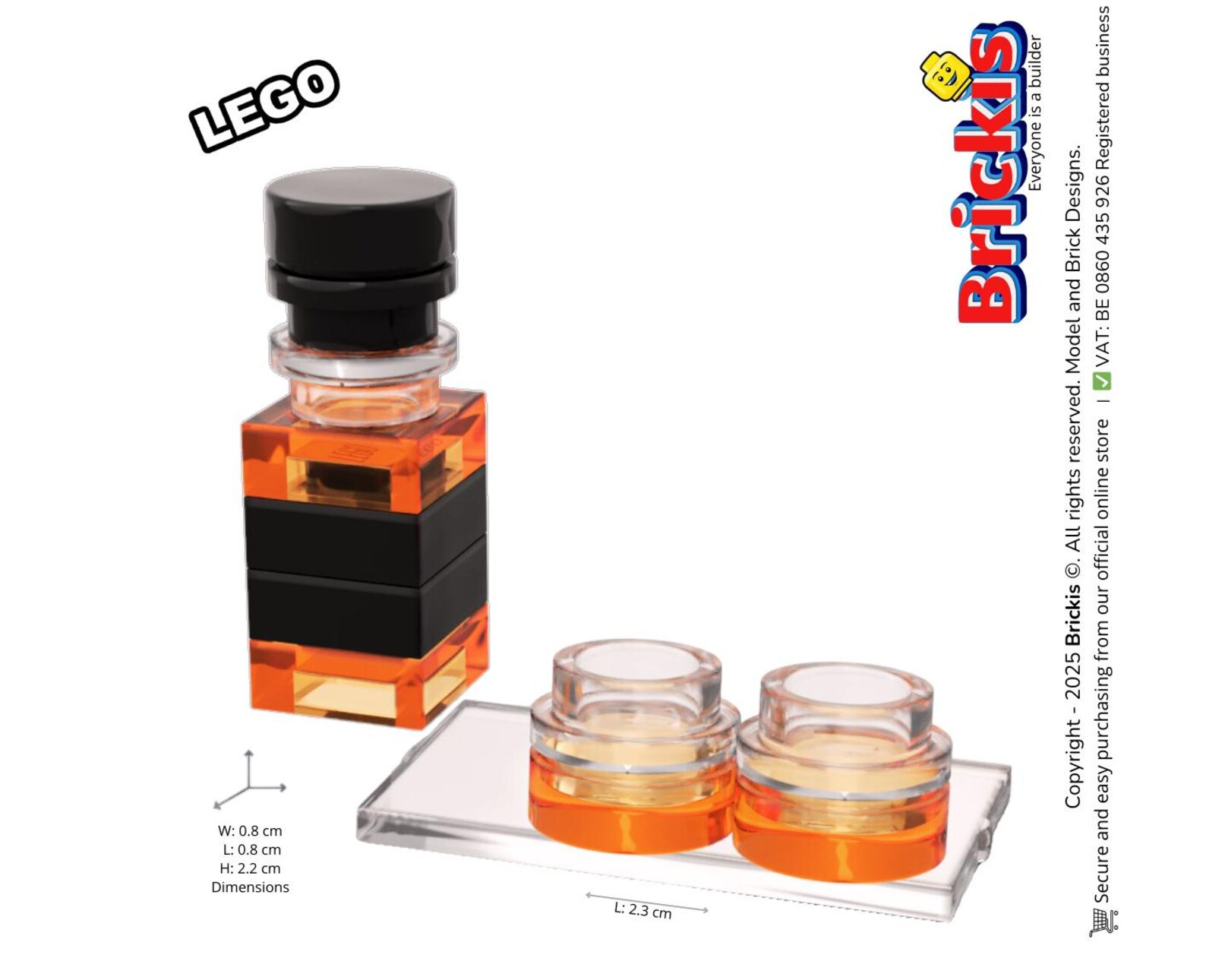 Models Built of LEGO® Bricks MOC BOTTLE and Glasses Drinks for the ...