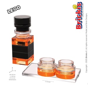 Models Built of LEGO® Bricks MOC BOTTLE and Glasses Drinks for the ...