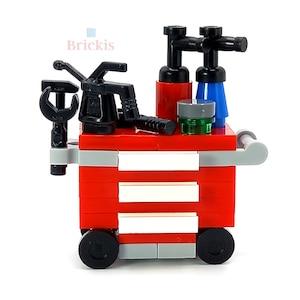 Custom Models Built of LEGO® Bricks Tool Box Tool Cart for Mechanic ...
