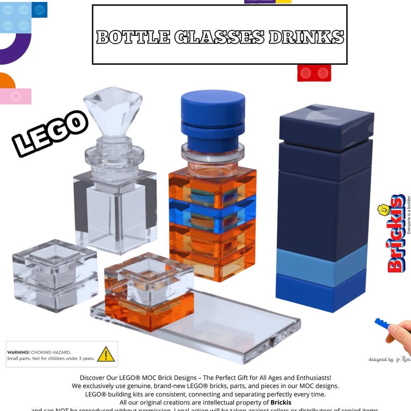 Legos Whiskey Bottles - Etsy