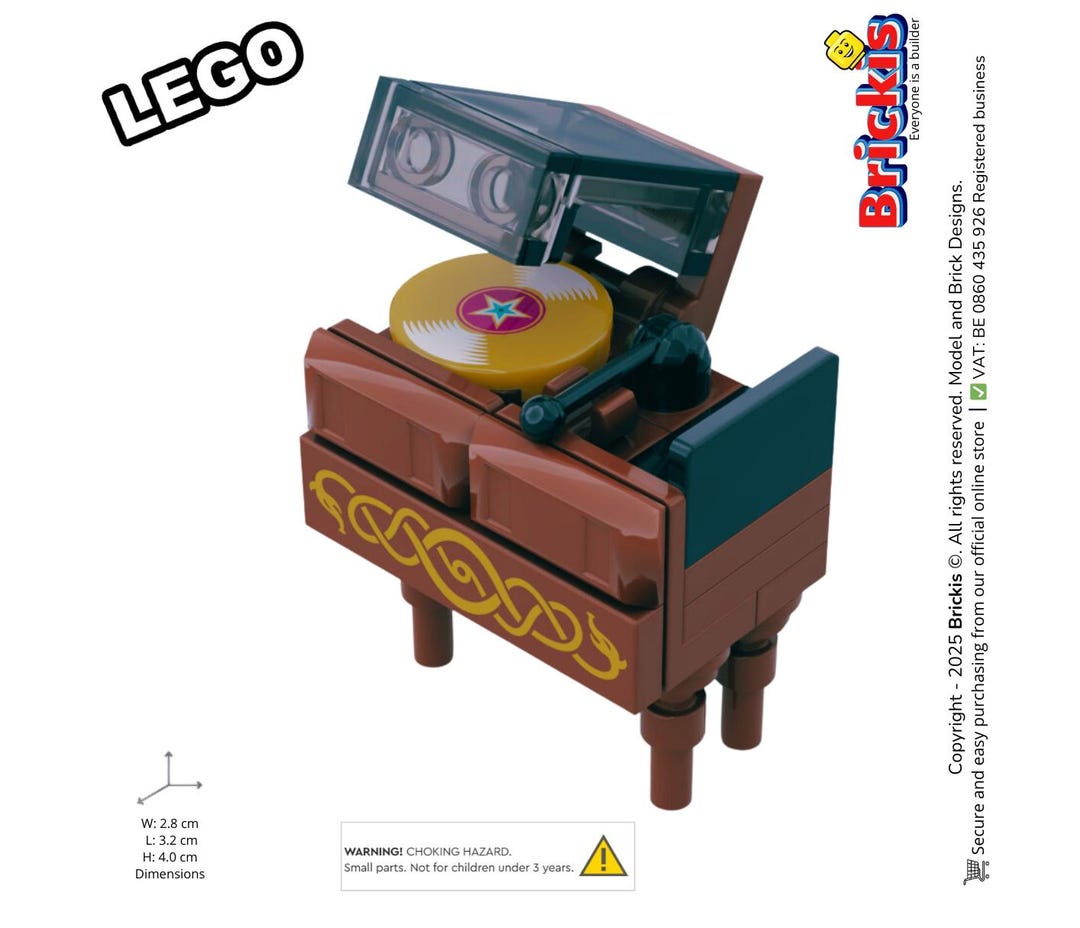 Record Player MOC | Retro Turntable Vinyl Magic in Bricks – Vinyl ...