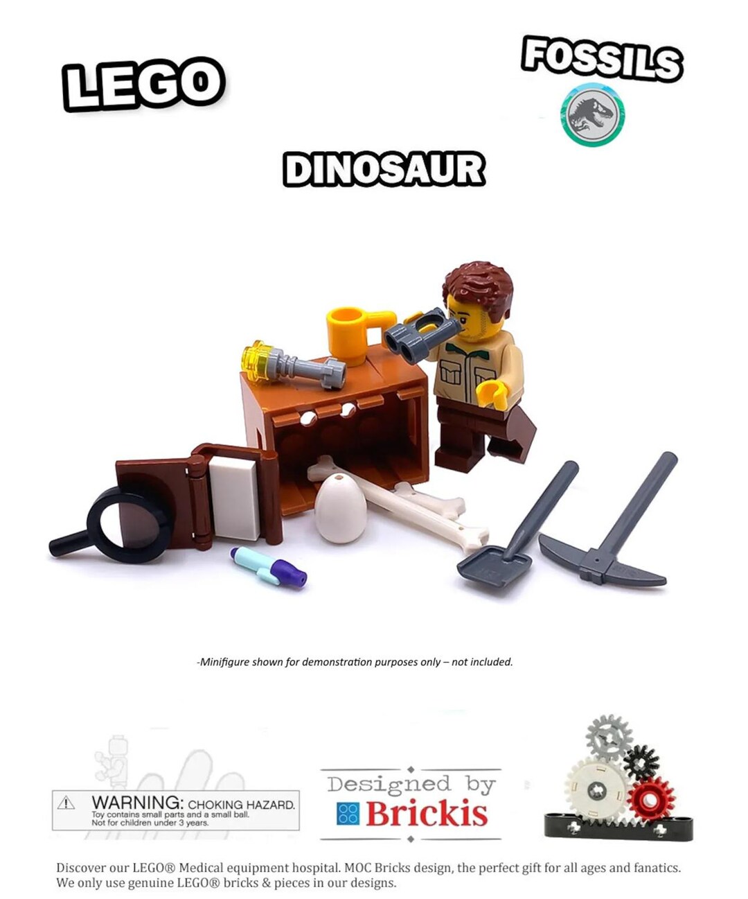 Models Built of LEGO® Bricks Set of Tools for Paleontology Study of ...