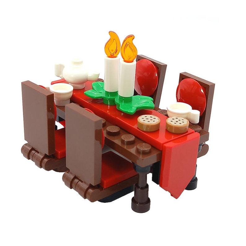 Models Built Of Lego® Bricks Moc Dining Table For Party Or Etsy