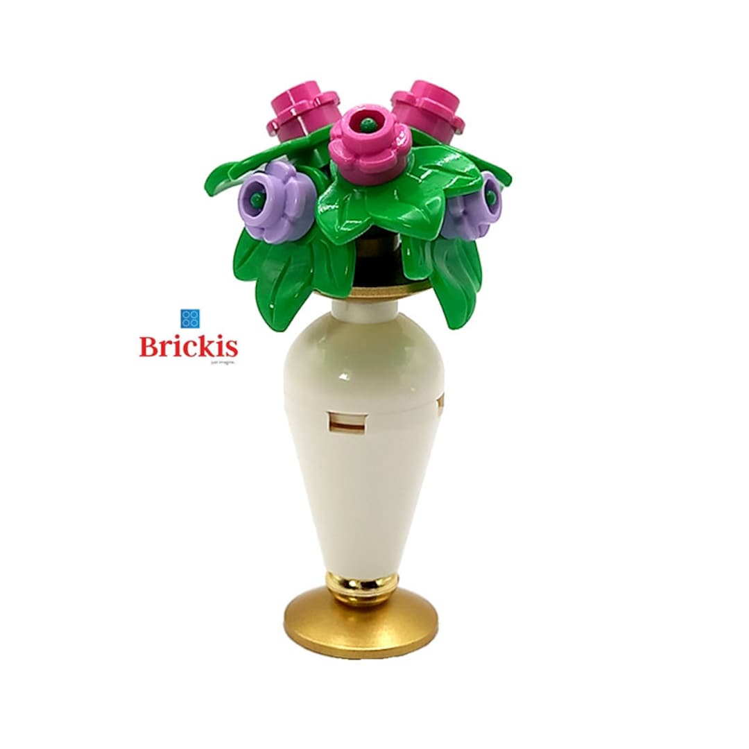 Custom Design MOC LEGO® Flowers in a Vase Plants City Garden Landscape ...