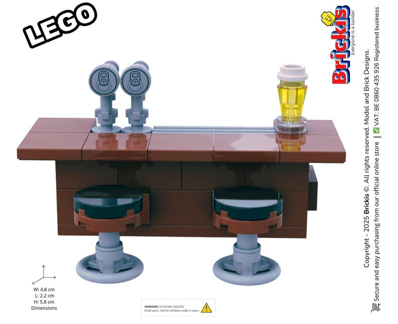 LEGO Custom MOC Bar Pub Tavern Saloon Bistro, Cantina, Cocktail Bar ...
