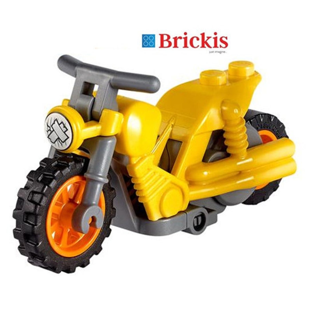 LEGO® Minifigure STUNT With FLYWHEEL Motorcycle Town City Recreation ...