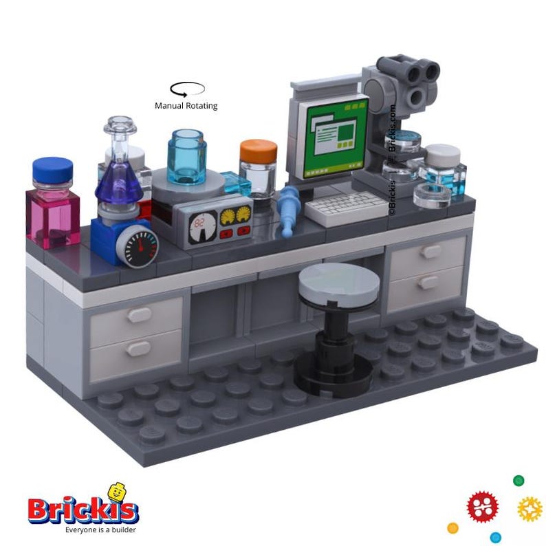 Custom LEGO® Science Lab Bench - Modular Research Workstation Models ...