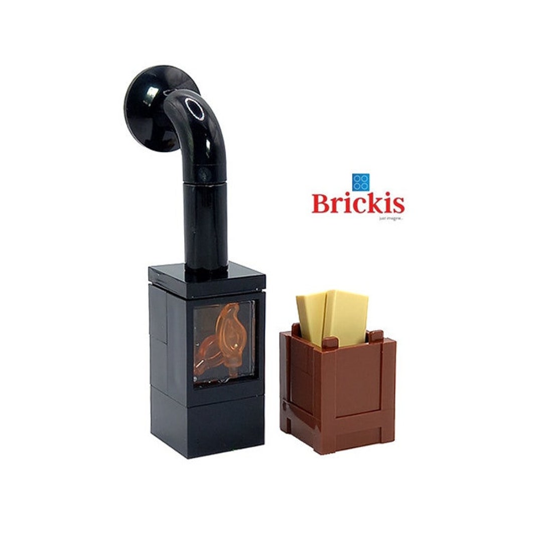 Models Built of LEGO® Bricks Fireplace Woodburning Stove Wood Stove ...