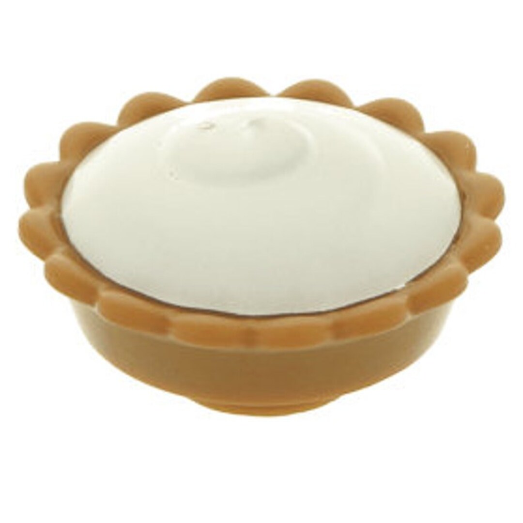 LEGO® Pie With White Cream Food and Drink Parts From Lego for Kids or ...