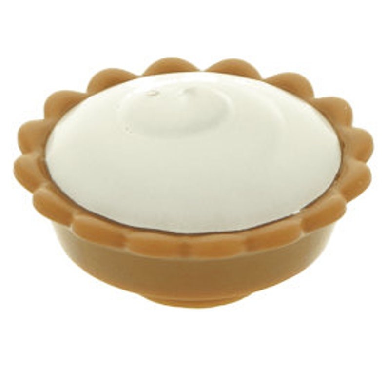 LEGO® Pie With White Cream Food and Drink Parts From Lego for Kids or ...