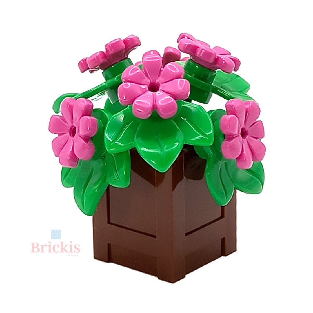 Design Moc Mini-Set Modelle gebaut aus LEGO® Geranium Blumen in einem ...