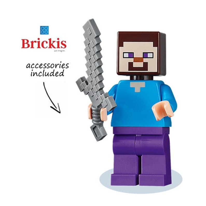 Minecraft Steve Lego Minifigure