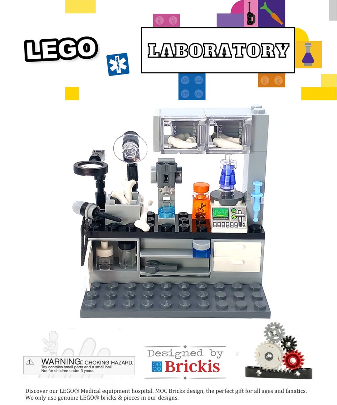 Models Built of LEGO® Bricks LEGO® MOC Lab With Scientific Laboratory ...