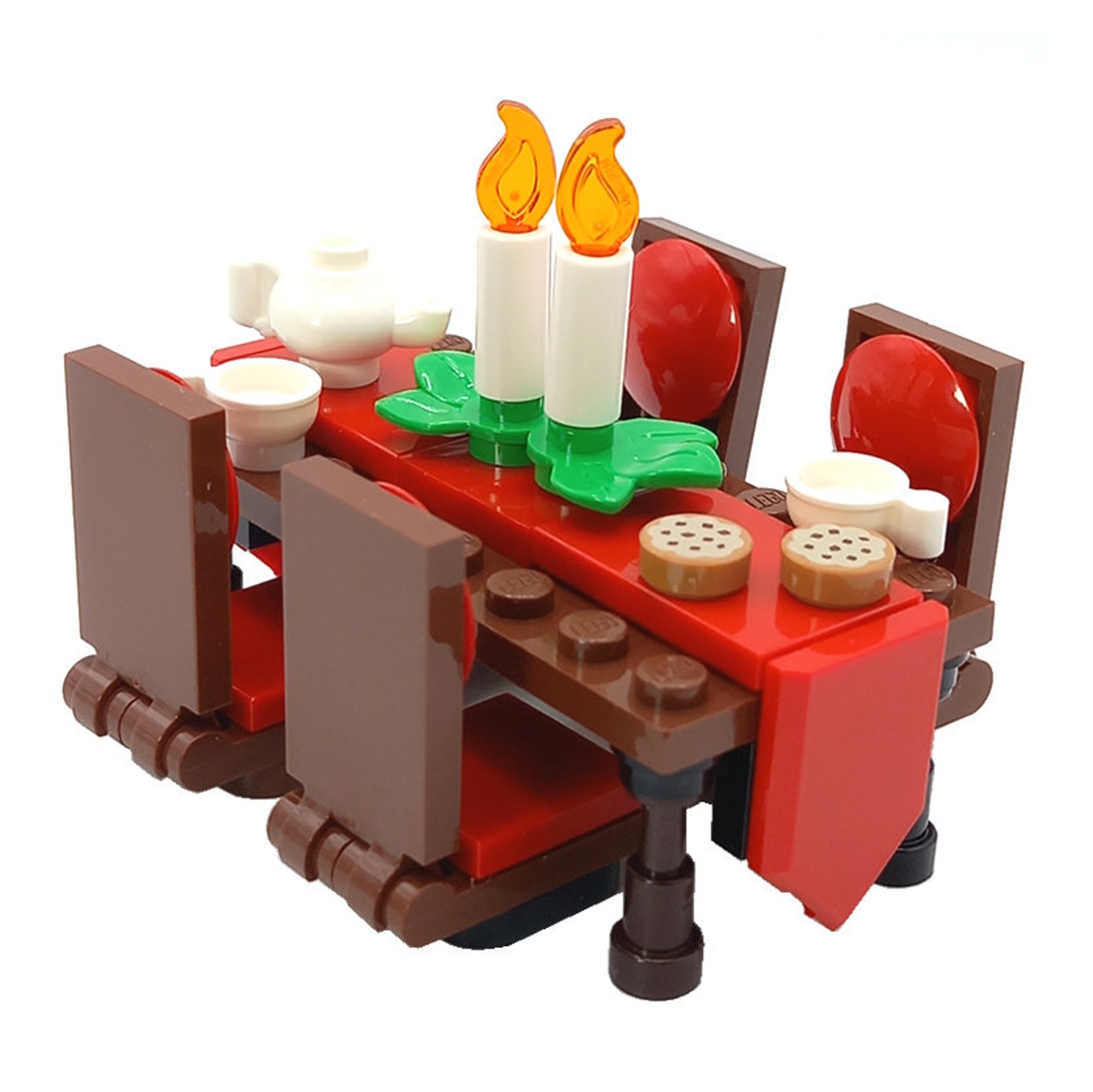Models Built Of Lego® Bricks Moc Dining Table For Party Or Etsy