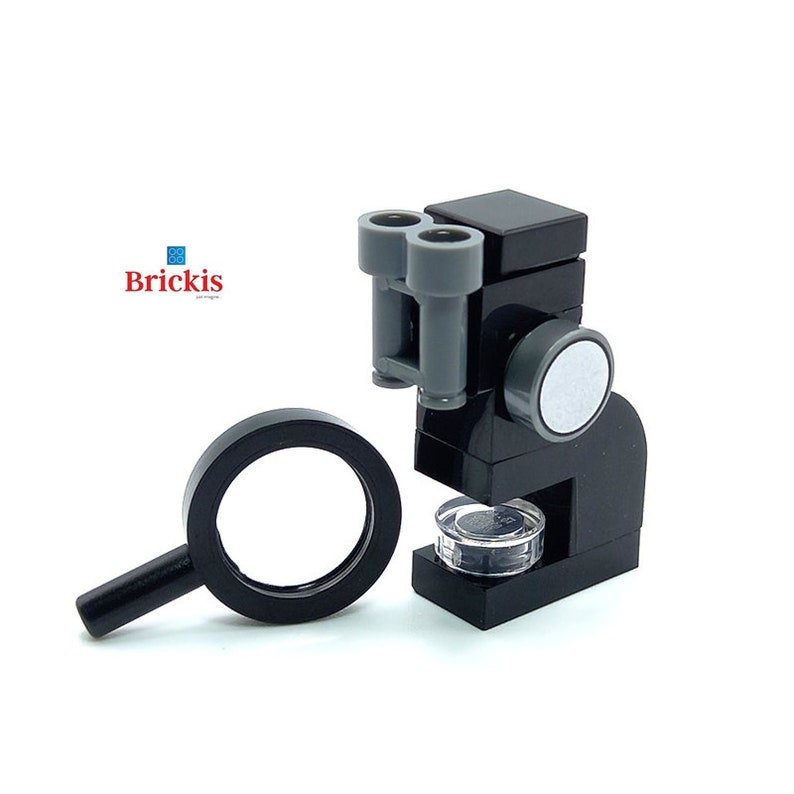 Laboratory Microscope + Magnifying Glass Custom Design Mini Set Minifig ...