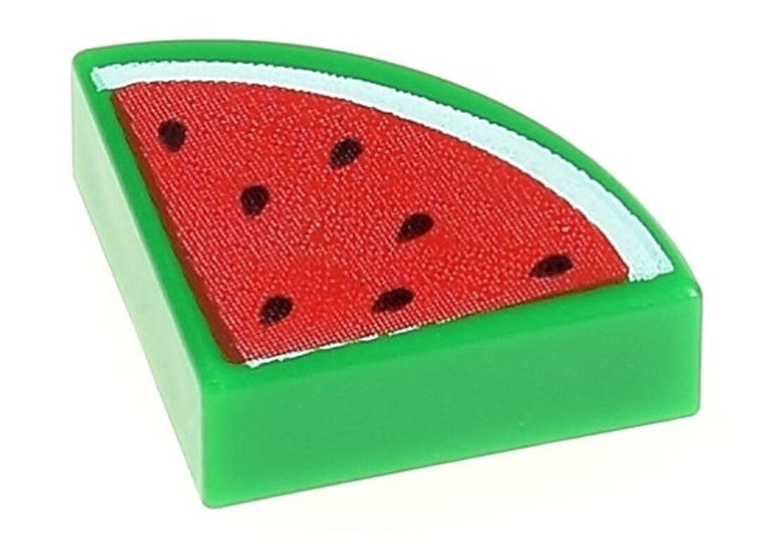 LEGO® Watermelon Tile, Round 1 X 1 Food and Drink Printed Parts From ...