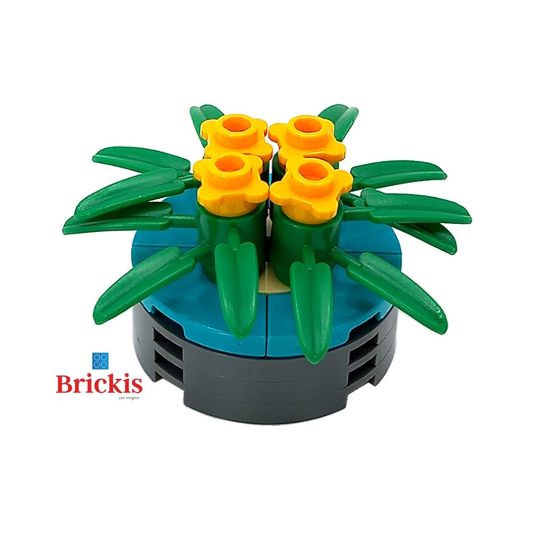 Custom Design MOC LEGO® Flowers in a Pot Plants City Garden Landscape ...