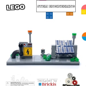 Models Built of LEGO® Bricks MOC Solar Farm With a Control Station ...