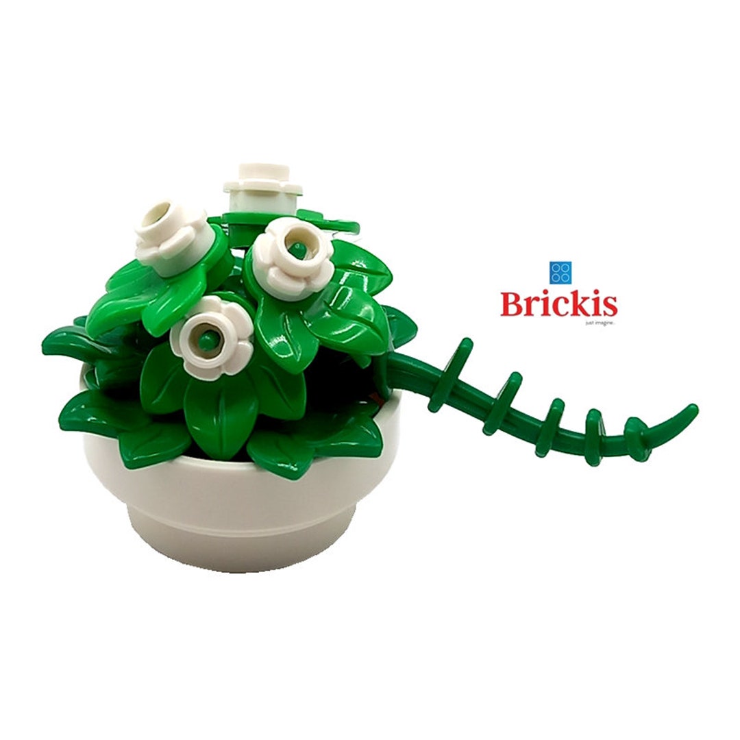 Custom Design MOC Flowers in Pot With Ivy Plant Models Built of LEGO ...