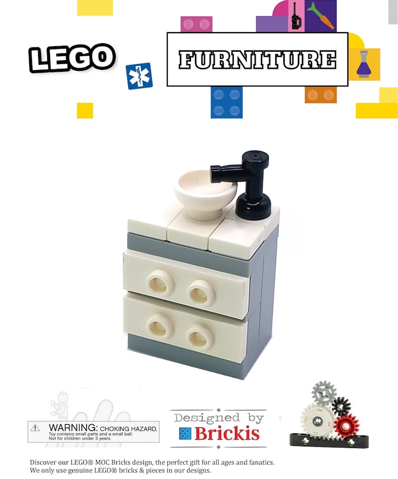 Models Built of LEGO® Bricks LEGO Moc Sink and Closet for Bathroom ...