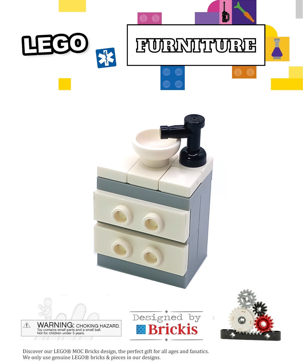 Models Built of LEGO® Bricks LEGO Moc Sink and Closet for Bathroom ...
