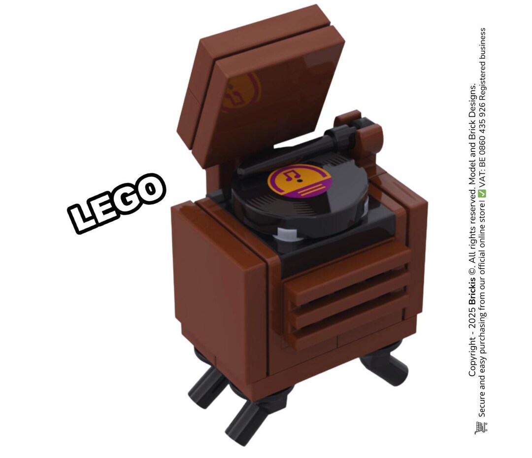 Record Player MOC | Cabinet Phonograph | Music Vinyl Turntable ...