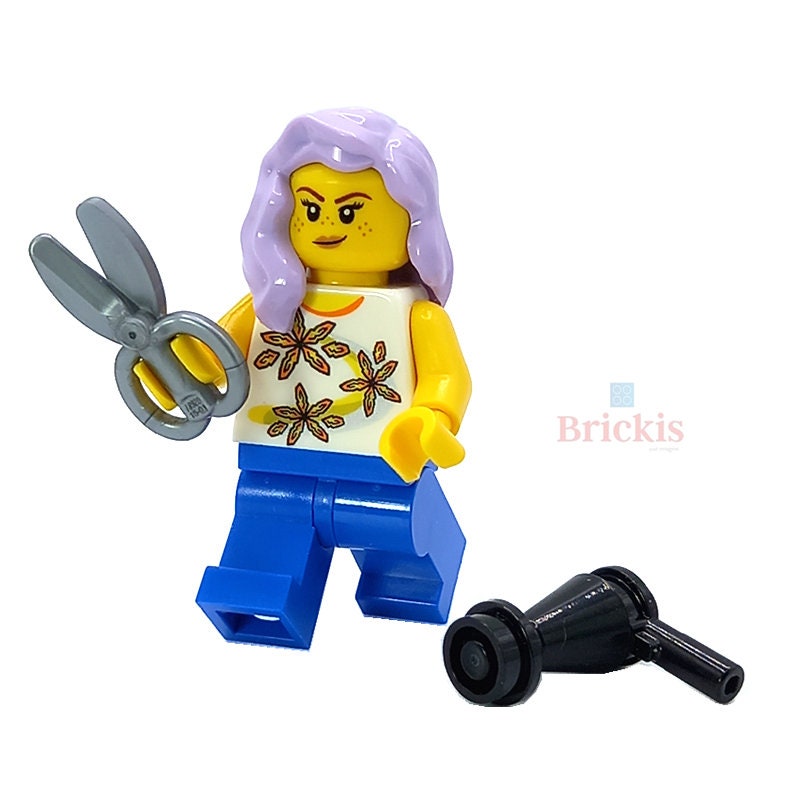 Custom Minifigure Model Build With LEGO® Bricks HAIRDRESSER ...
