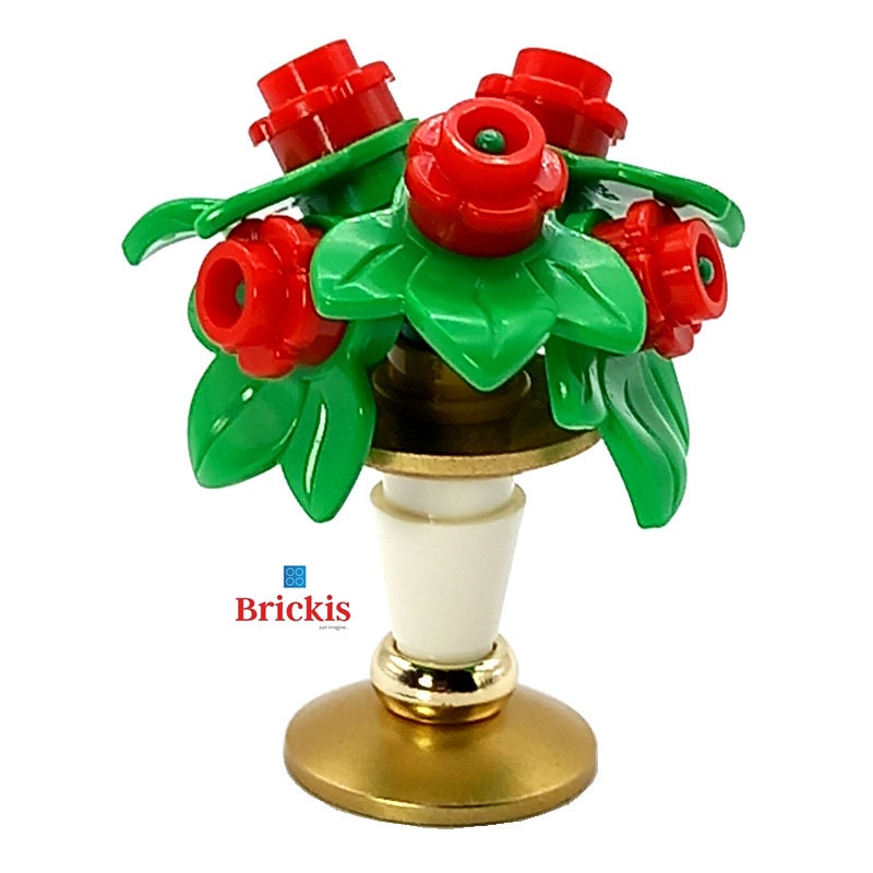 Custom Design LEGO® pot of flowers bunch plants landscape parts ...