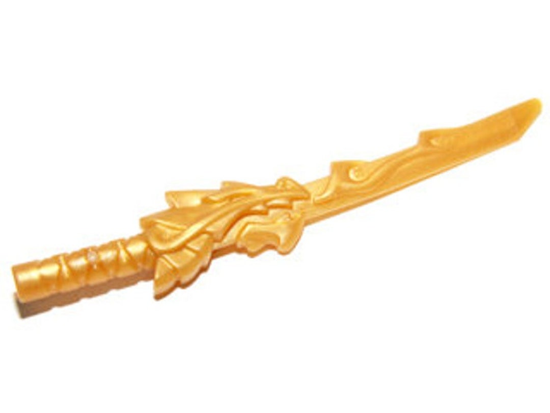 LEGO® Minifigure Weapon Sword Pearl Gold 93055 Katana dragon Guard ...