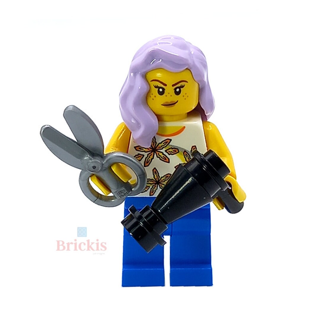 Custom Minifigure Model Build With LEGO® Bricks HAIRDRESSER ...