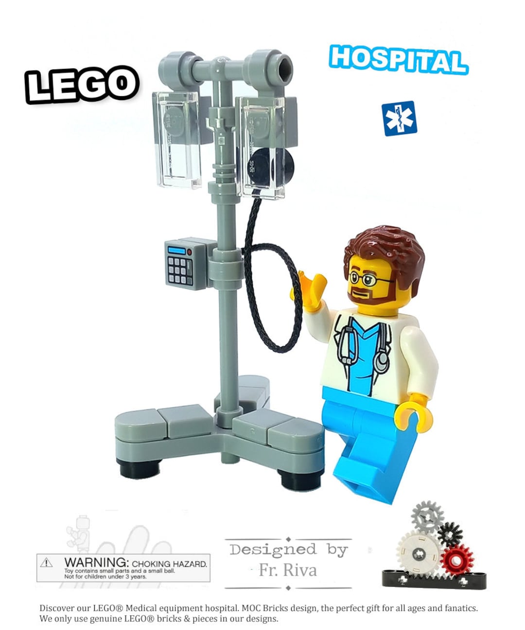 Models Built of LEGO® Bricks Drip Stand Hospital Equipment - Operation ...