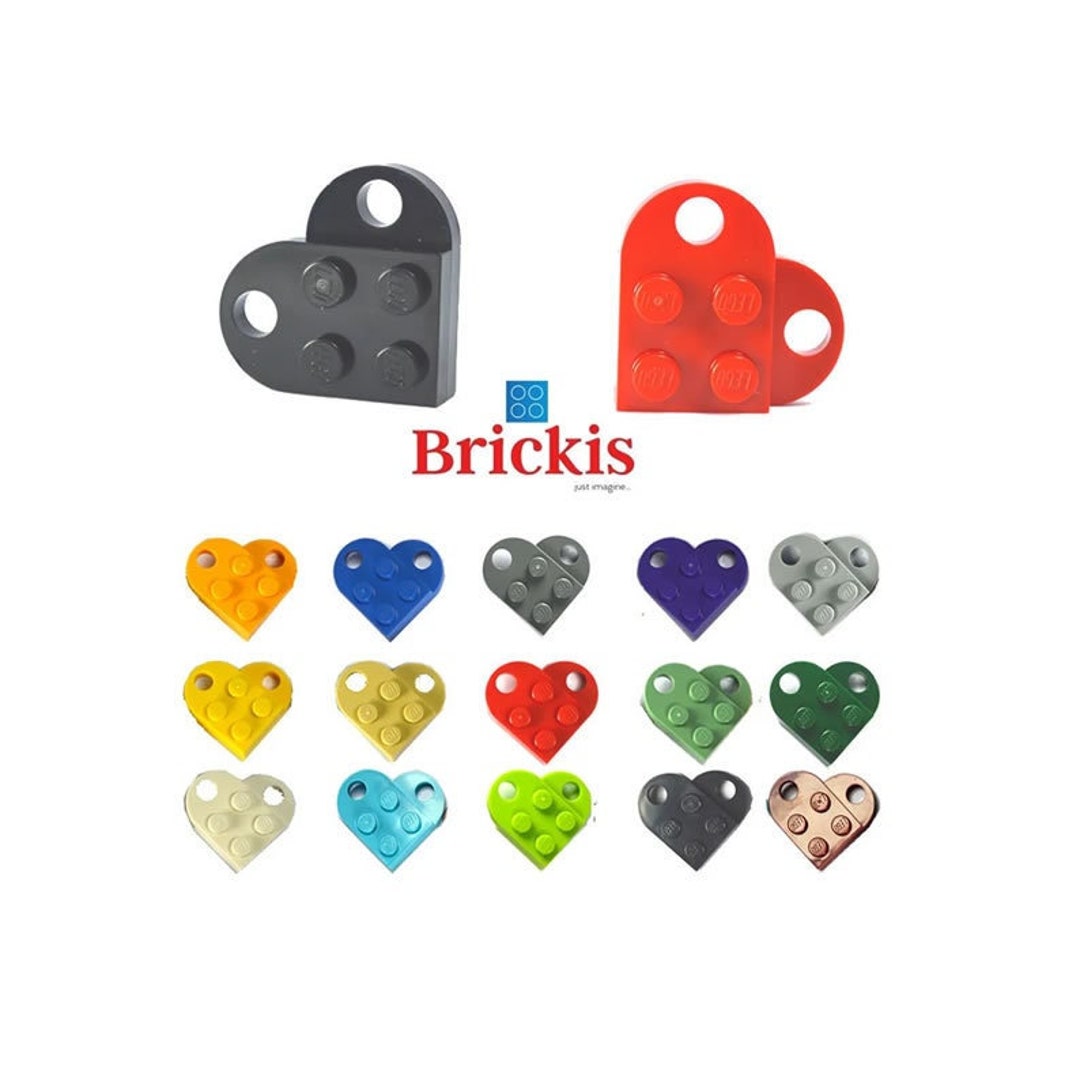 Models Built of LEGO® Bricks Love HEART Keychain Valentines Birthday ...