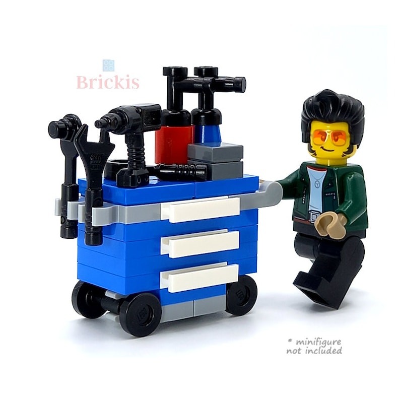 Custom Models Built of LEGO® Bricks Tool Box Tool Cart for | Etsy
